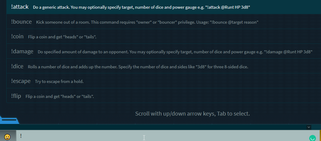 support/chatdice - ChatFighters